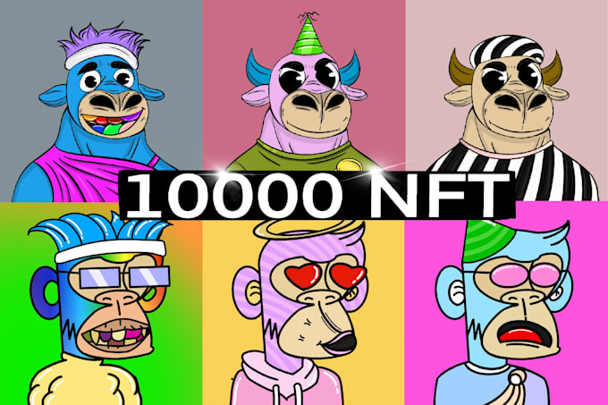 Create unique nft collection with 5k or 10k artworks by Mayanksharmaart | Fiverr