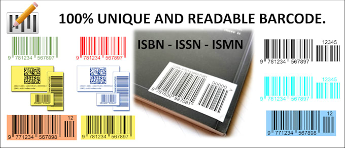 Create isbn, ismn, issn barcode for your book by Kadriel | Fiverr