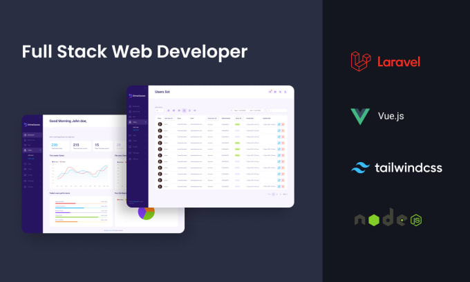 Create Web Apps With Laravel And Tailwind Css And Vuejs By Aboudj Fiverr