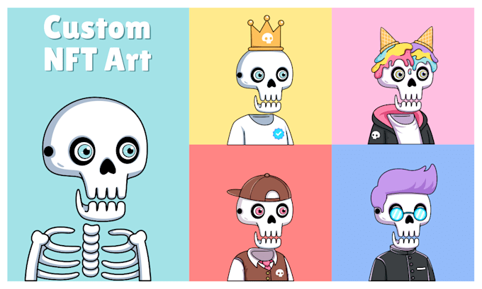 Create characters with traits for nft art collection by Feryand | Fiverr