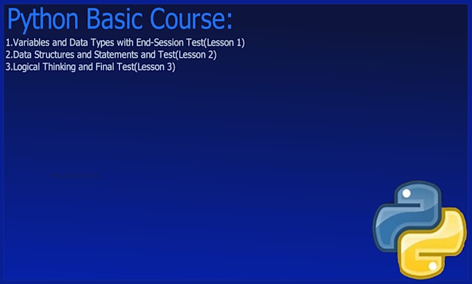Get you from basic to intermediate skills in python by Zayedghausi | Fiverr