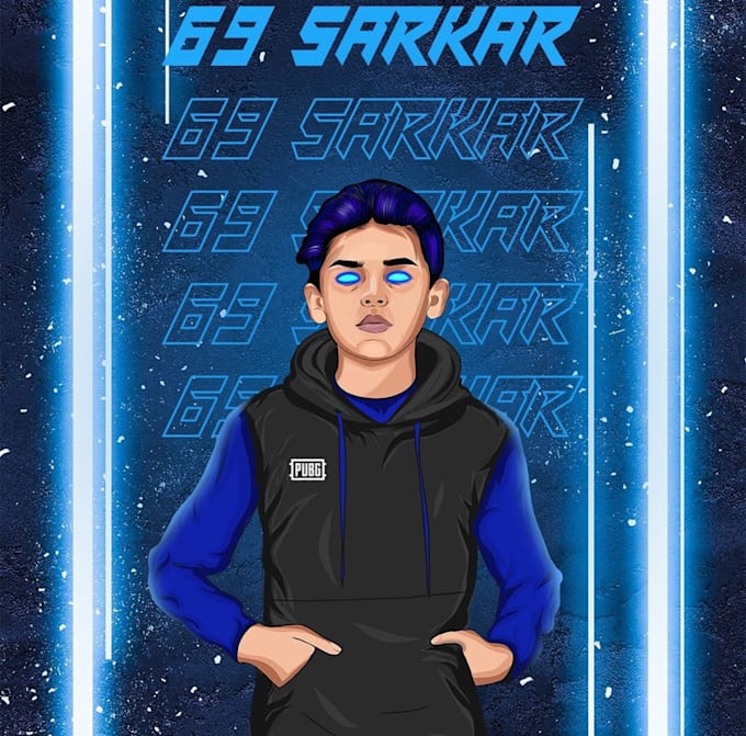 Draw your gaming illustration by Sanya_ak | Fiverr