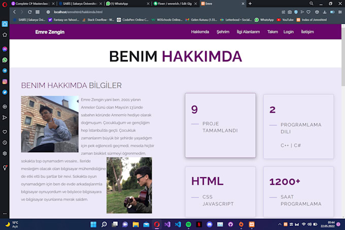 Build a custom website with html and css by Emrerich | Fiverr