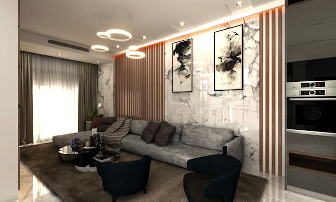 Design an amazing modern interior design for your house by Riadh_arch ...