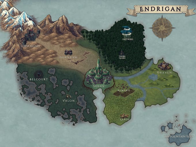 Design a dnd map for your game on inkarnate by Xjillidogx | Fiverr