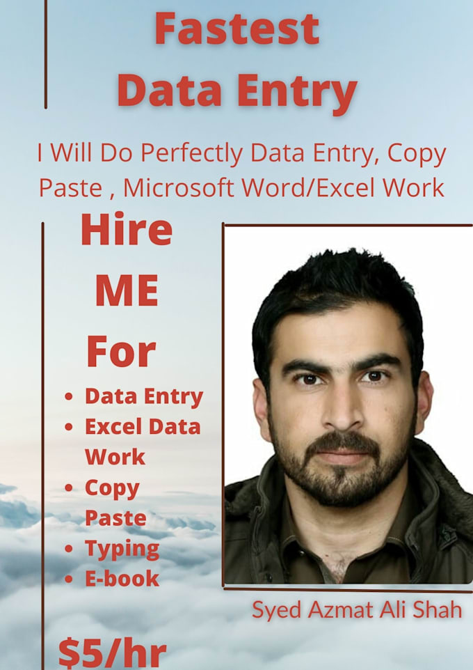 Fast data entry copy paste and typing work in 24 hours by Syed_aa_shah ...