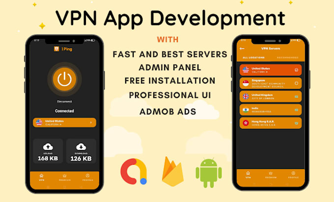 Create vpn app for android and ios with admin panel by Developimagine ...