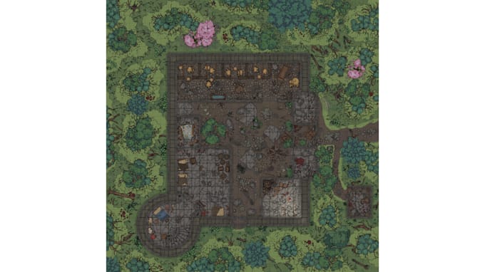 Create beautiful vtt ready battlemaps for your rpg by Rupertwalker | Fiverr