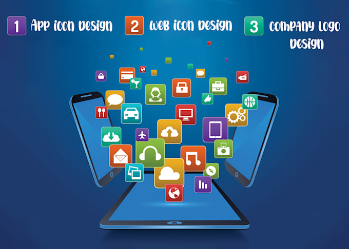 Create a minimalist mobile app icon and company logo design by S ...