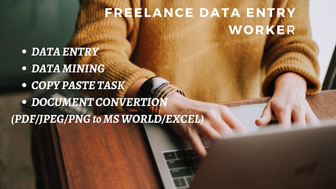 Freelance data entry work pdf excel and powerpoint by Alyannestola | Fiverr