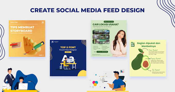 Create social media feed design by Createasteris | Fiverr