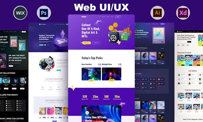 Make an attractive pixel perfect ui ux website design by Adobemon | Fiverr