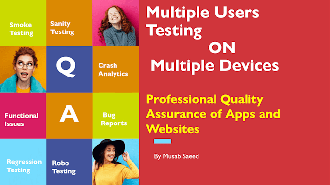 Do Qa User Testing Bug Reporting And Crash Analytics Of Apps And Websites By Musabsaeed33 Fiverr