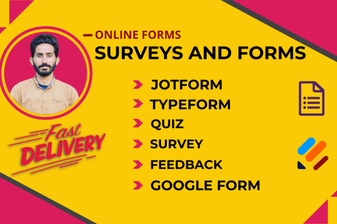 Create online form quiz, survey using jotform, typeform, google form by ... Create online form quiz, survey using jotform, typeform, google form by ...