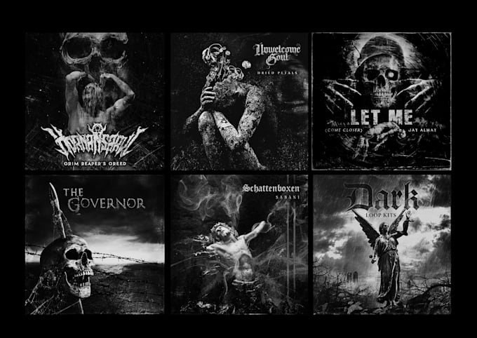 Design a black dark metal album cover artwork by Nicolasol1 | Fiverr