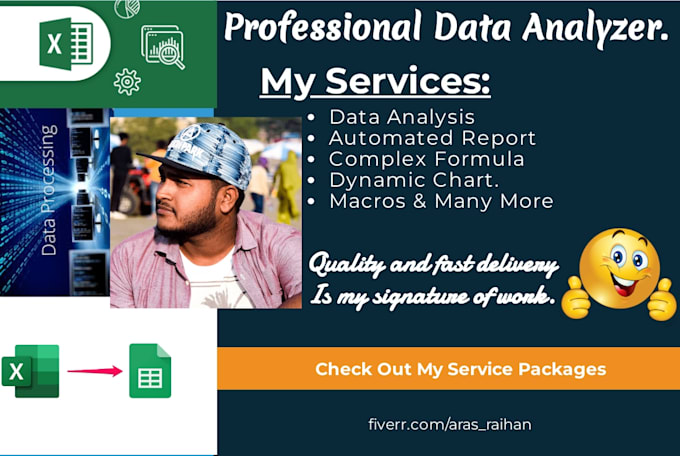 Create automated excel reports, complex formulas, data analysis by Aras_raihan | Fiverr