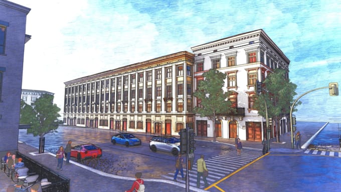 Make artist impression drawing for your architecture project by ...