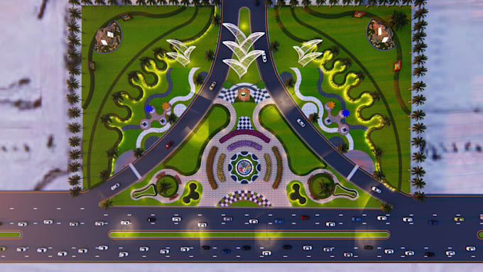 Design your landscape or outdoor environment, 3d modeling, image ...