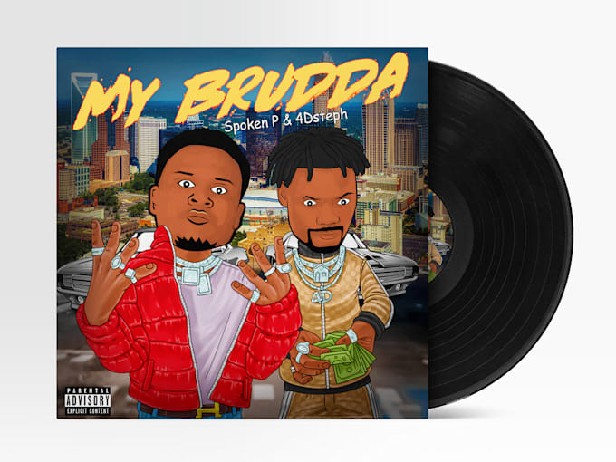 Cartoon Mixtape Covers 131 Album Cover Hip Hop Stock Vectors And
