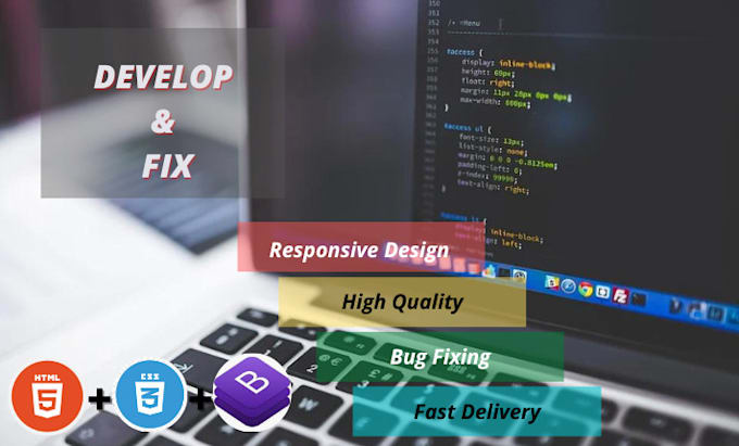 Design html ,css, bootstrap and fix bugs in your webpage by Jowel00 | Fiverr