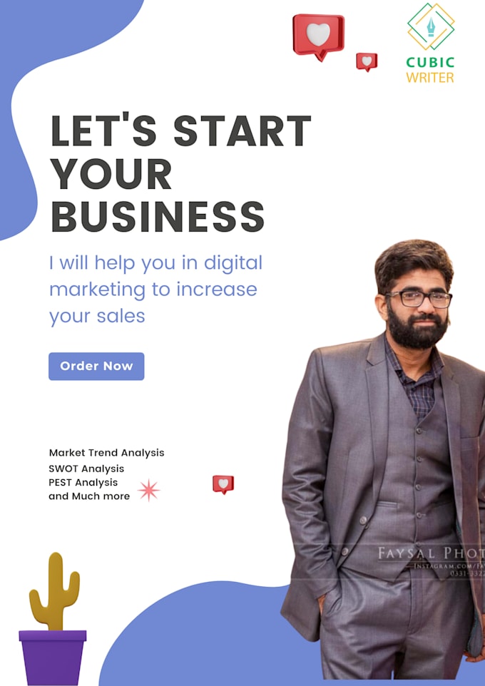 Perform extensive market research and case study analysis by ...