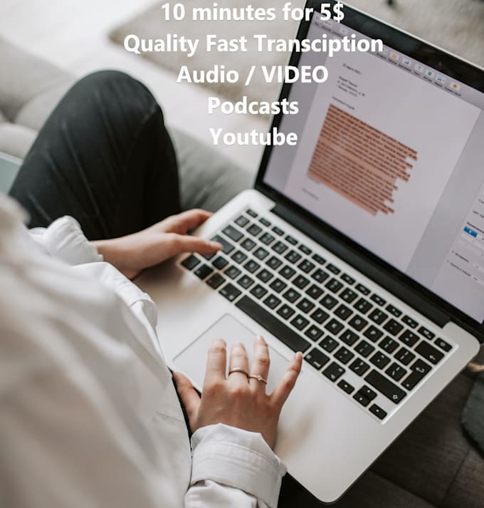 Transcribe any french video or audio to text by Hananeuit | Fiverr