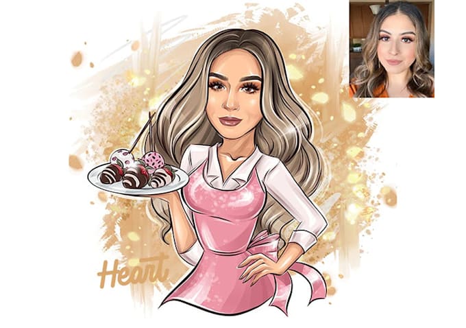 Make an amazing unique cartoon portrait logo for your business by ...