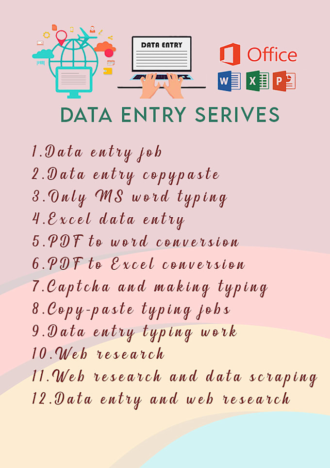 Typing for the data entry and for personal and professional by ...