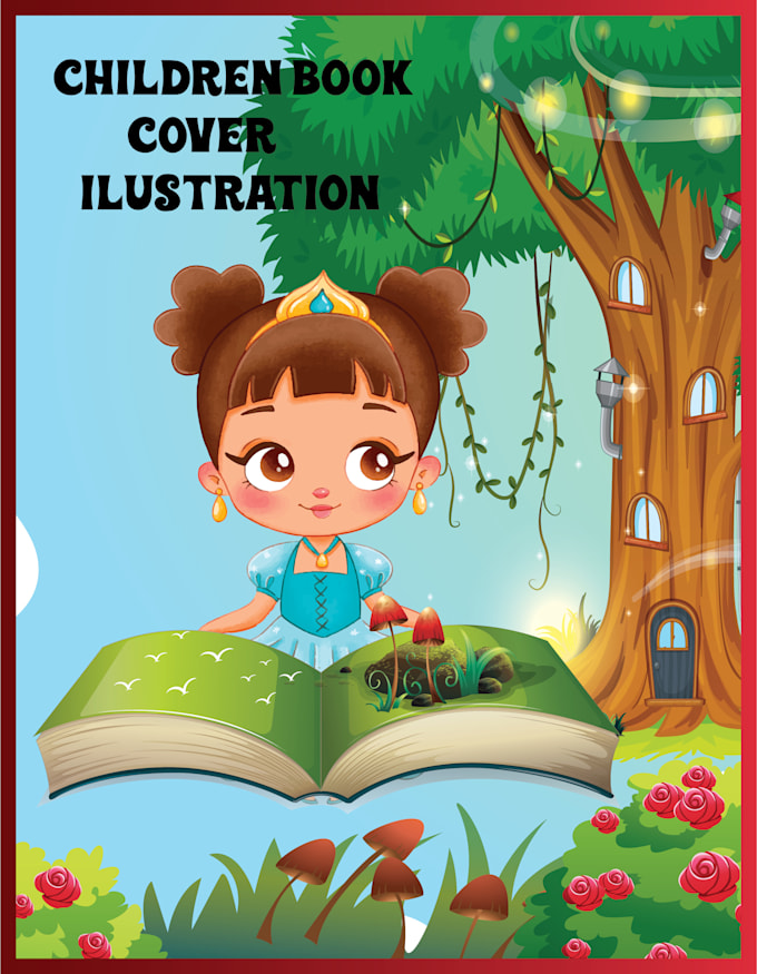 Draw cute children book cover illustration by Mehmad_jan | Fiverr