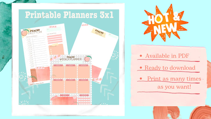 Do a beautiful and fun designs for your planners by Eli_rios_studio ...