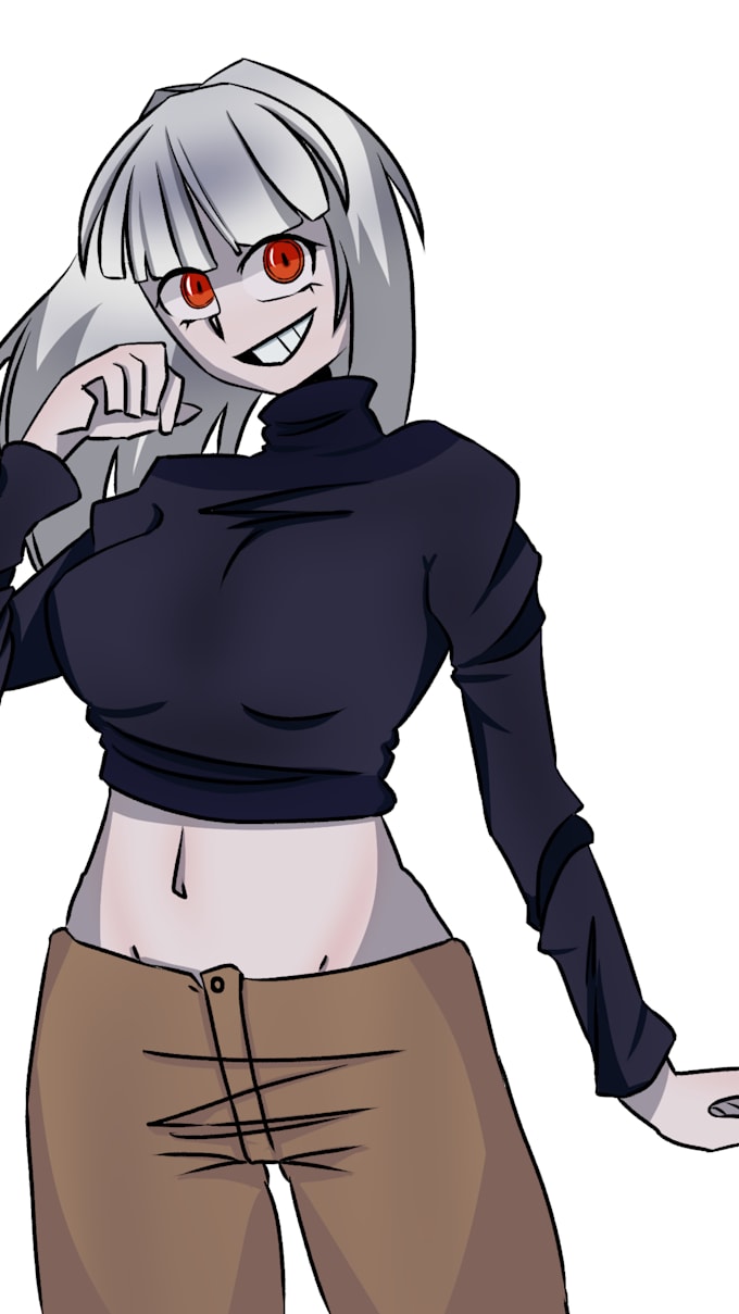 Make you a simple cartoonish anime style character by Shikishiro | Fiverr