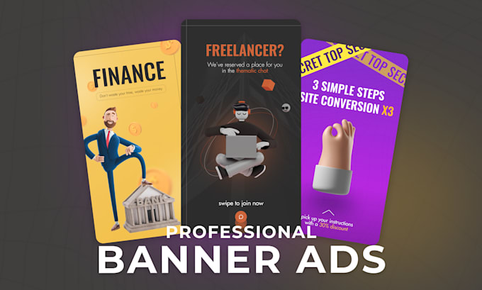 Design static advertising banners for your ad campaign by Exdantess ...