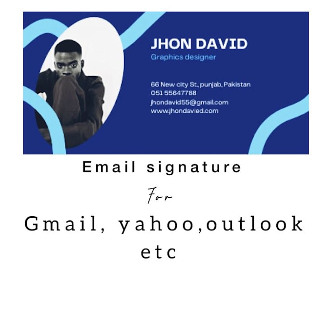 Design clickable html email signature template by Iqra_artist59 | Fiverr