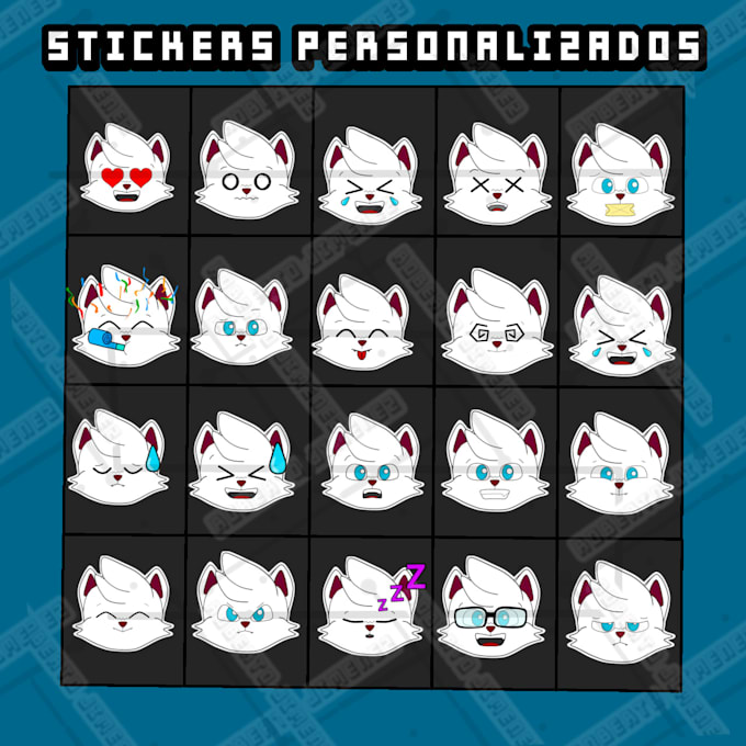 Creo stickers personalizados parq cualquier plataforma by Revay_digital ...