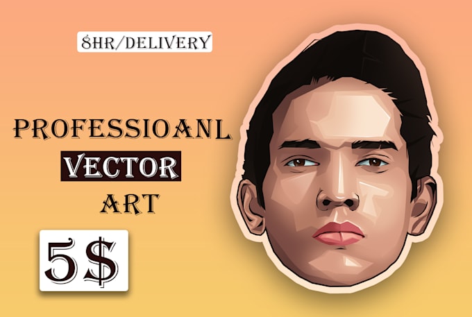 Do a professional vector portrait by Zbgraphics405 | Fiverr