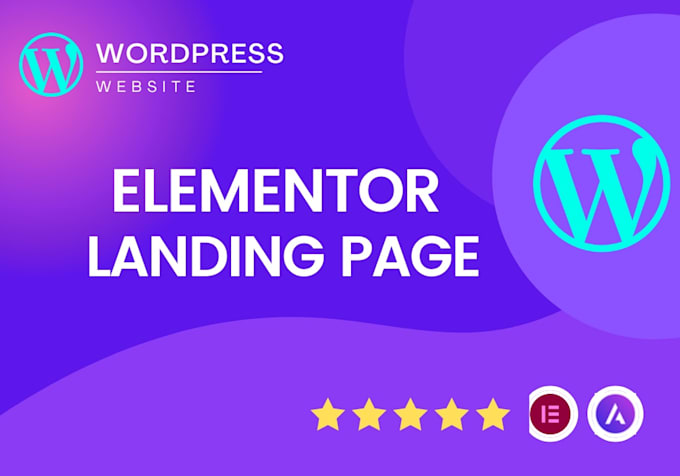 Create modern landing page responsive wordpress website using elementor pro by Sojibwebex24 | Fiverr