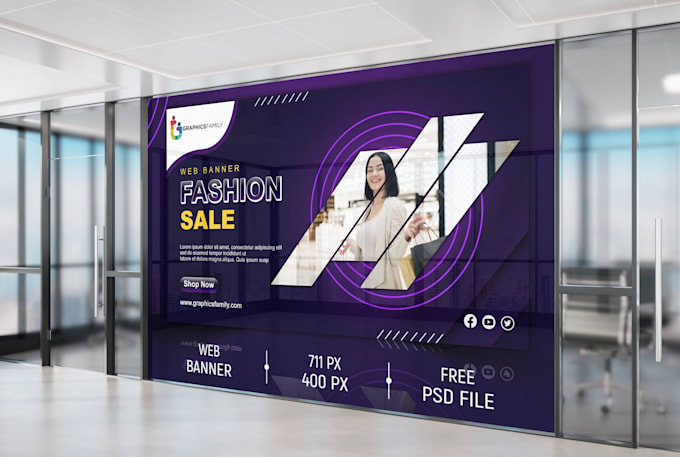 Design glamorous window graphic, shop front, storefront design by ...