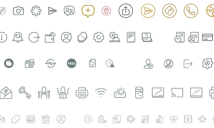 Create iconography for your app and website by Ariefkriembonga | Fiverr