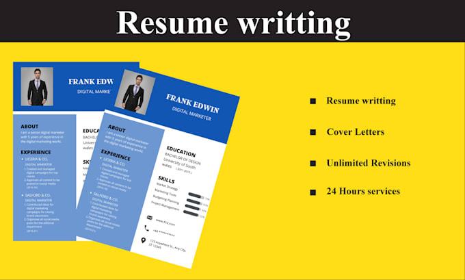 Design remake and update your professional resume or cv by T ...