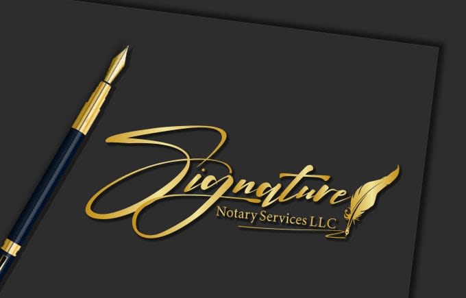 Do signature handwriting scripted notary and cursive logo by ...