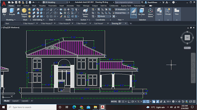Create autocad professional designs elevations by Raashisheen | Fiverr