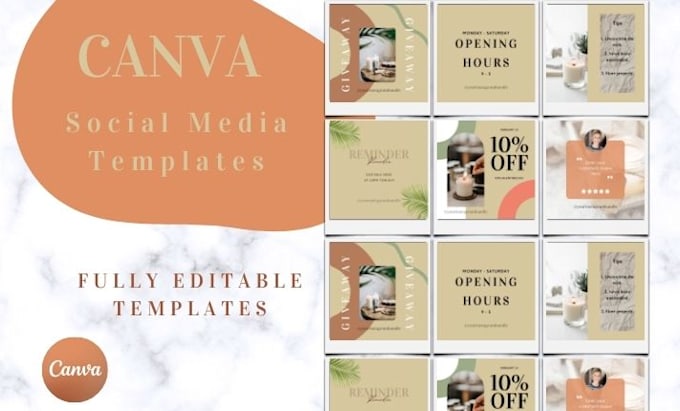 Create custom and editable instagram templates by Digitalvicki123 | Fiverr