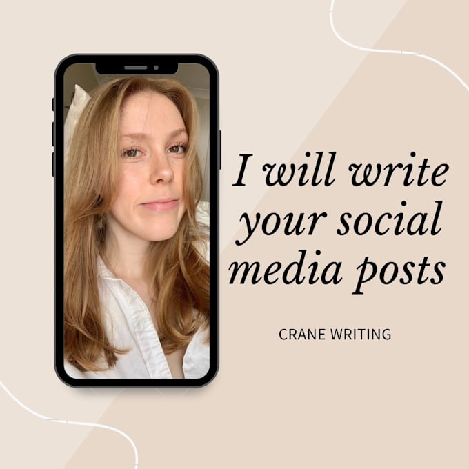 Write your social media posts by Cranewriting | Fiverr