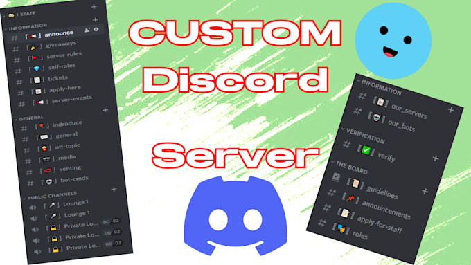 Make you a professional and clean discord server by Basssoldier | Fiverr