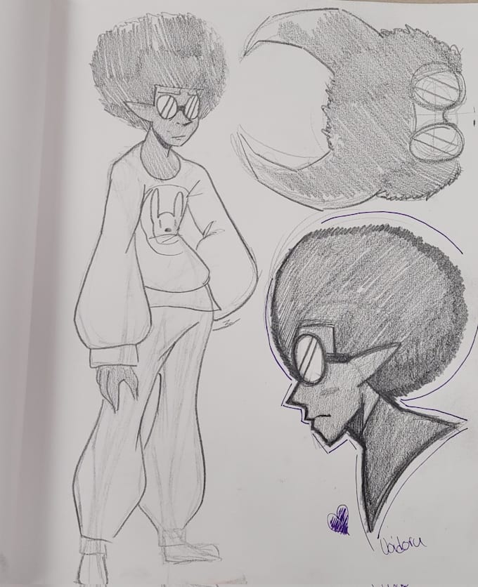 Design, redesign, and draw your character and you by Voidoru | Fiverr