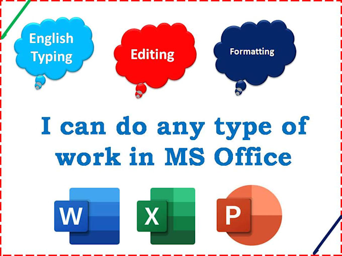 Do any type of typing and writing in ms office by Faizanqamar531 | Fiverr