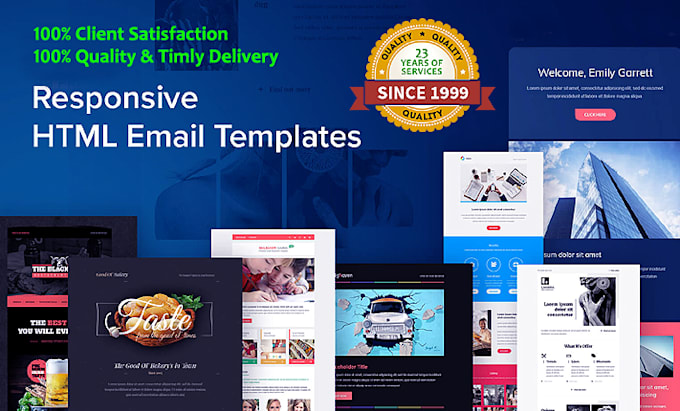 Design eye catching responsive html email template by Myrajput | Fiverr