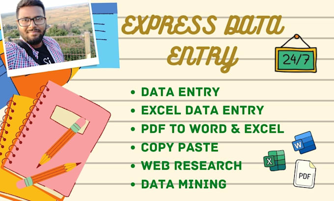 Do excellent data entry, data research, excel data entry, copy paste ...