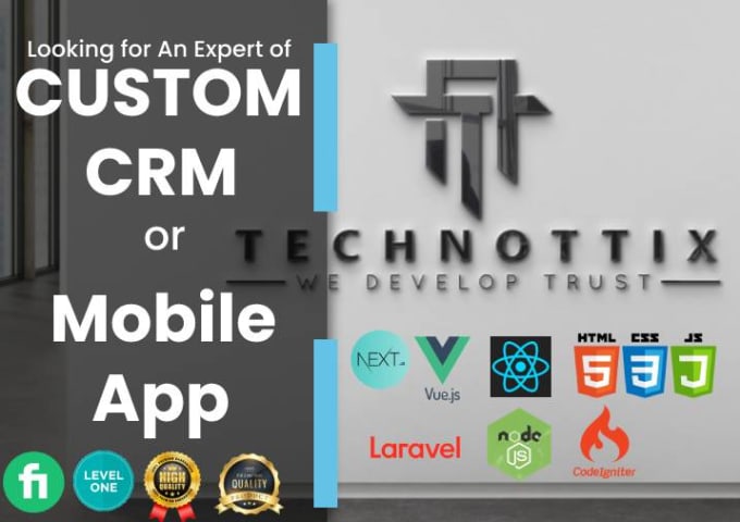 Develop custom crm, websites and mobile apps using react by Technottix ... Develop custom crm, websites and mobile apps using react by Technottix ...