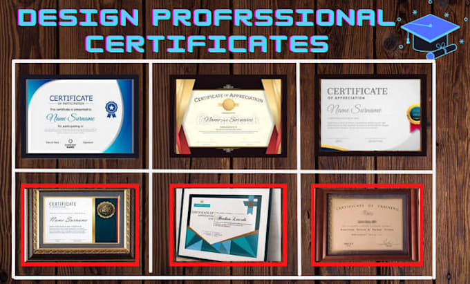 Create professional, custom certificate design by Faiqa_266 | Fiverr